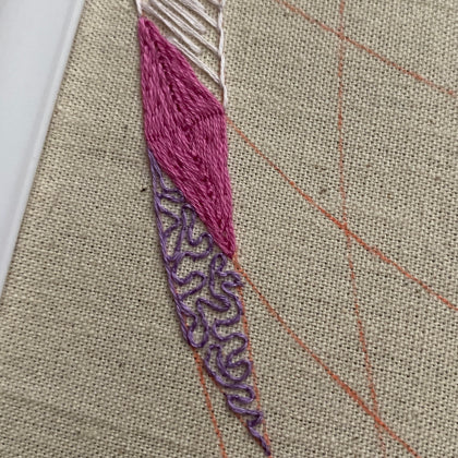 Disco Ball PDF pattern "crewel embroidery" sampler | wolfratsen